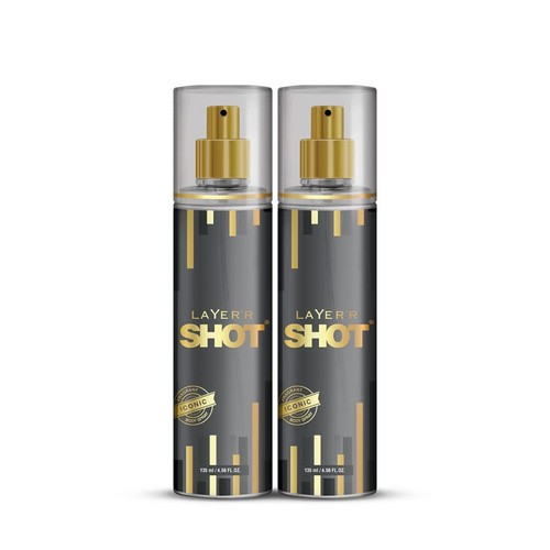 Layer'r Shot Iconic Fragrant Body Spray Long Lasting Fragrance 135ml ...
