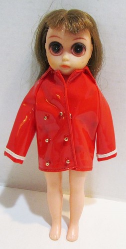 SUSIE SAD EYES VINTAGE 7.5" BIG EYE EYED DOLL c. 1960's or 1970's ...