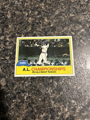 #401 A L Champions Royals George Brett 1981 Topps Baseball Card 0044 | eBay
