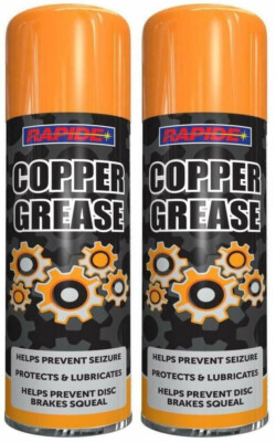 2 x Copper Grease Spray Can Anti Seize High Temperature Car Brakes ...
