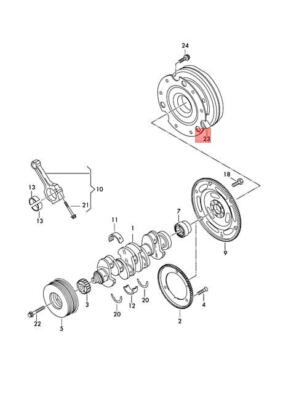 Genuine AUDI A4 Avant S4 quattro A5 S5 Cabriolet Flywheel 0CK105317AE ...