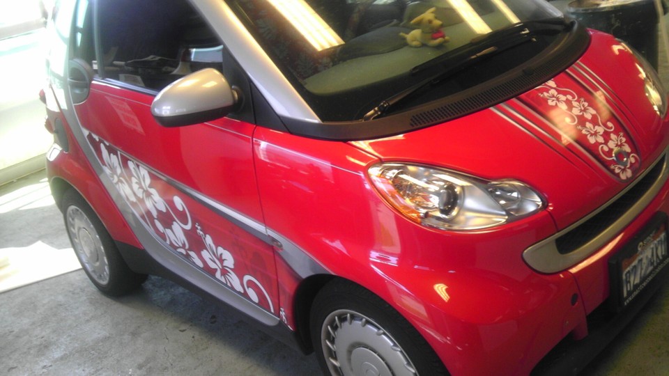 Universal Car Body Side Decal Racing Sticker Vinyl Graphics For smart ...