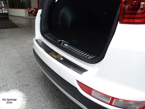 Rear Bumper Profiled Sill Plate Guard for Kia Sportage 2016-18 Scuff ...