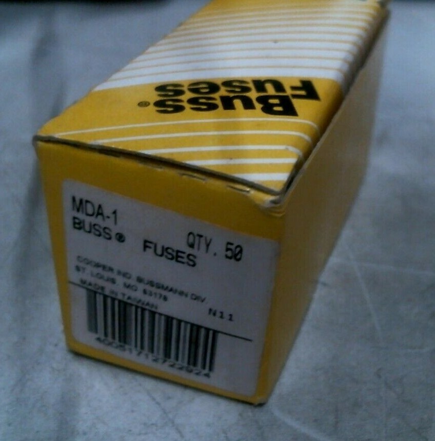 BUSS MDA-1 FUSES 35A 250VAC BOX/50 -FREE SHIPPING | eBay