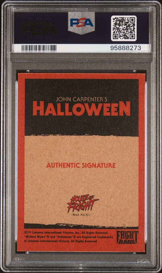 PSA 8 NM-MT 2019 Fright-Rags HALLOWEEN Autograph Auto NICK CASTLE only ...