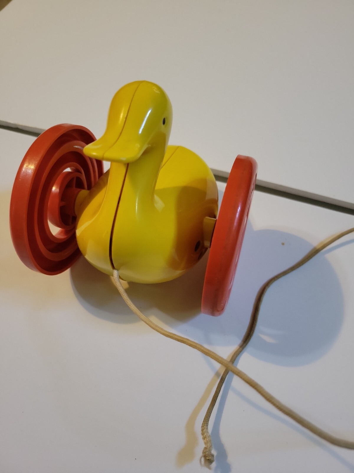 Colorful Pull Along Toy Red Yellow Duck bigvwheels 5in string pull ...