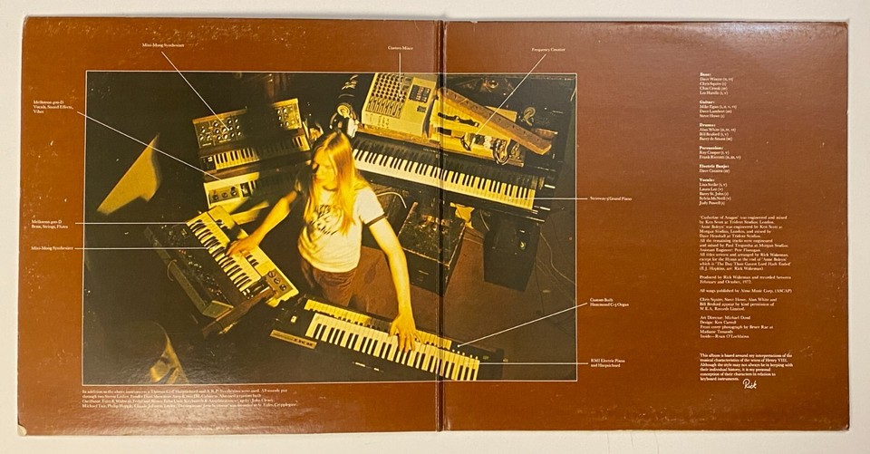 Rick Wakeman The Six Wives of Henry VIII 1973 LP A&M Records SP-4361 ...