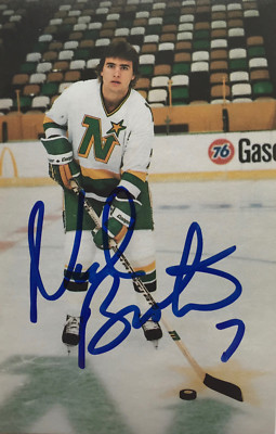 Neal Broten Minn. North Stars Autographed Team Issued Postcard W/COA | eBay