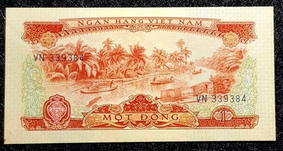 1966 Vietnam Mot Dong (1 Dong) banknote "RARE"(+FREE 1 B/note)#D6319 | eBay