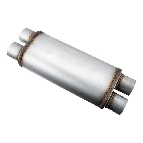 Quality Max Flow Muffler 3" Center Inlet/ 3" Dual Outlet/ 24'' Overall ...