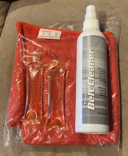 Treadmill Belt Cleaner * 2-Tubes Belt Lubricant + Chamois Polishing ...