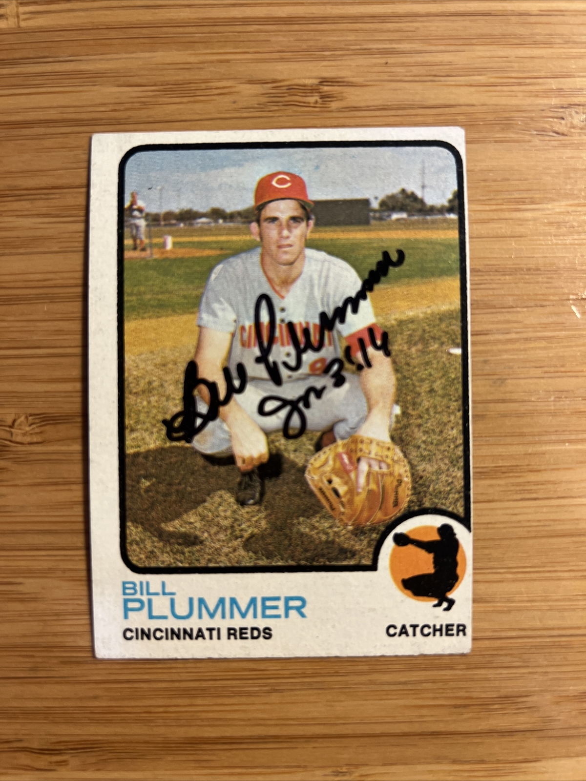 Autographed Signed Baseball Card Bill Plummer Reds | eBay