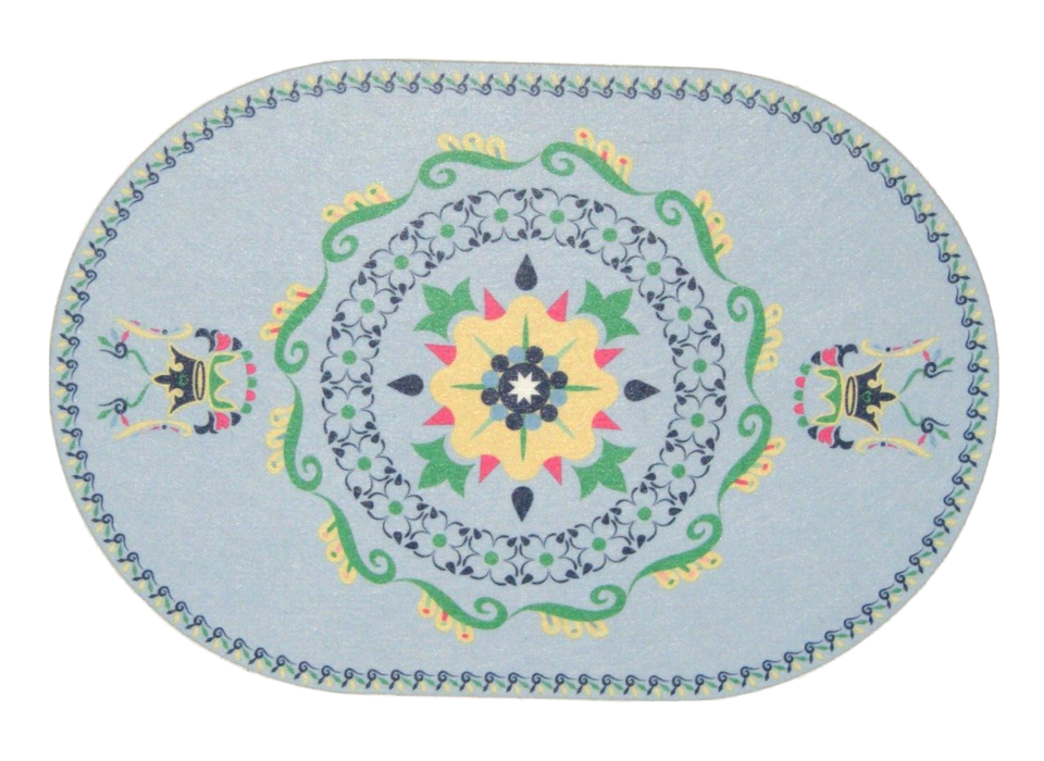 Playmobil Princess Blue Rug Crown Oval Carpet Dollhouse Victorian - C8 ...