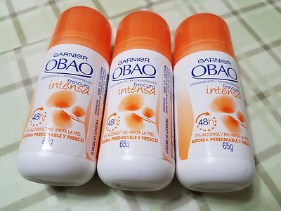 3 pack Garnier Obao Deodorant Antiperspirant Frescura Intensa made in ...