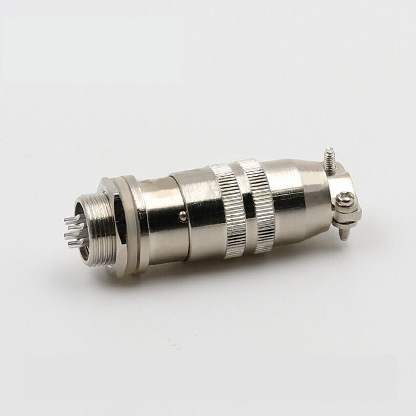 XS12-2-7Pin Screw Type Electrical Aviation Male Socket +Female Plug ...