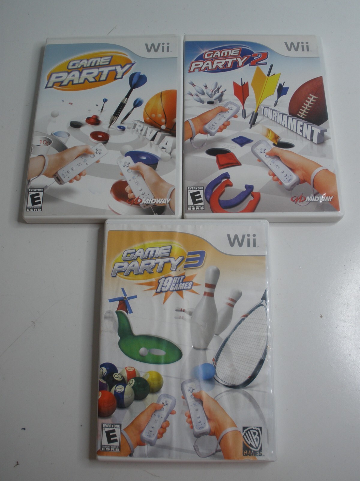 Game Party 1 2 3 lot of 3 Nintendo Wii Games Tested 883929098699 | eBay