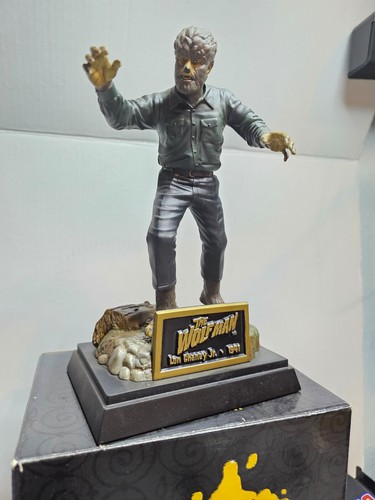 The Wolf Man Polystone Statue Universal Studios Monsters Sideshow Rare ...