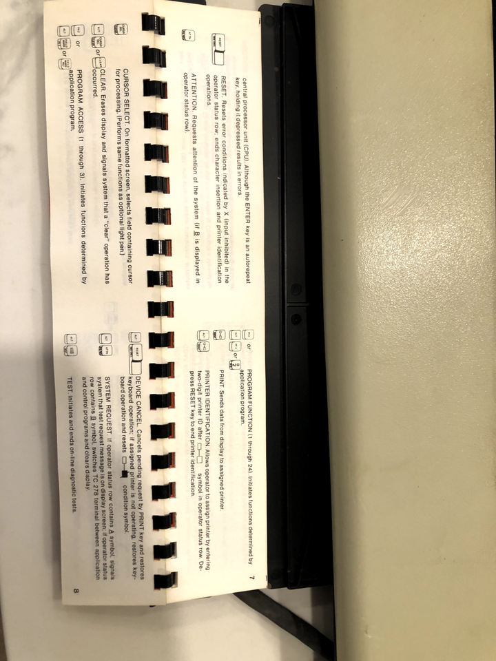 Vintage Telex Mechanical Keyboard for TC 276 Terminal w/ Manual | eBay