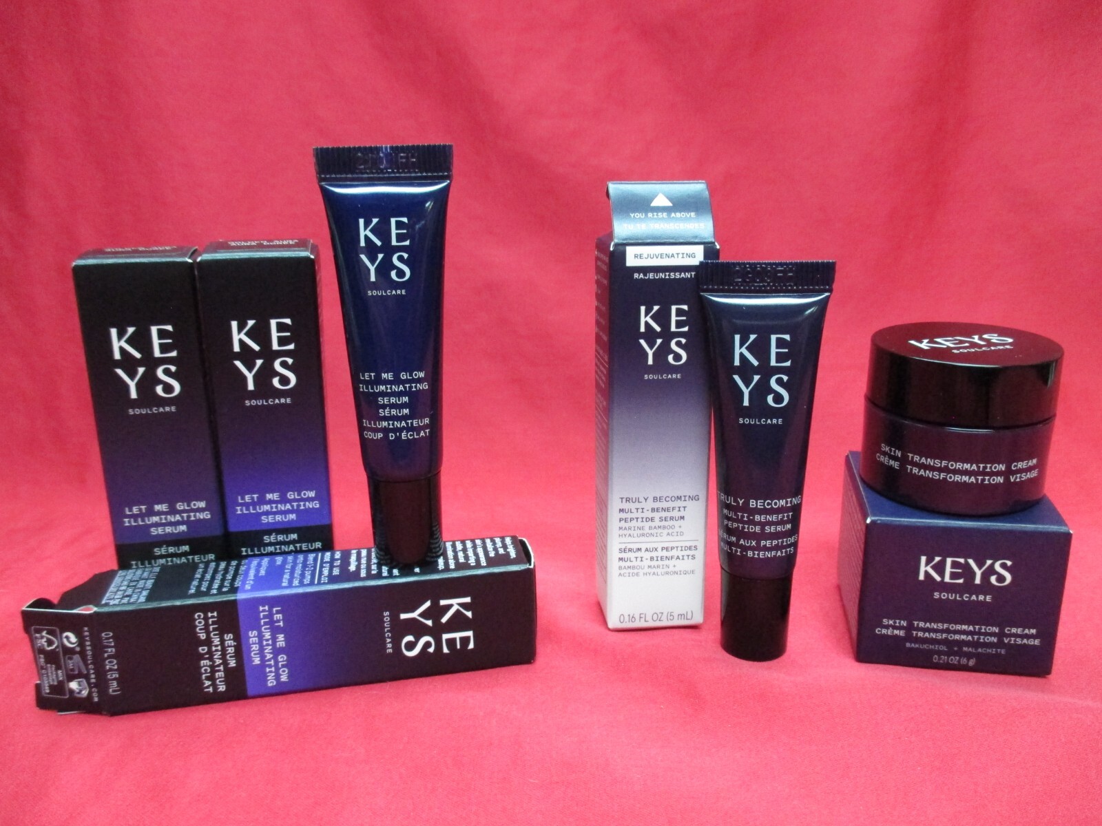 Keys Soulcare Travel Mix~Transformation Cream~Peptide Seum~Illuminating ...