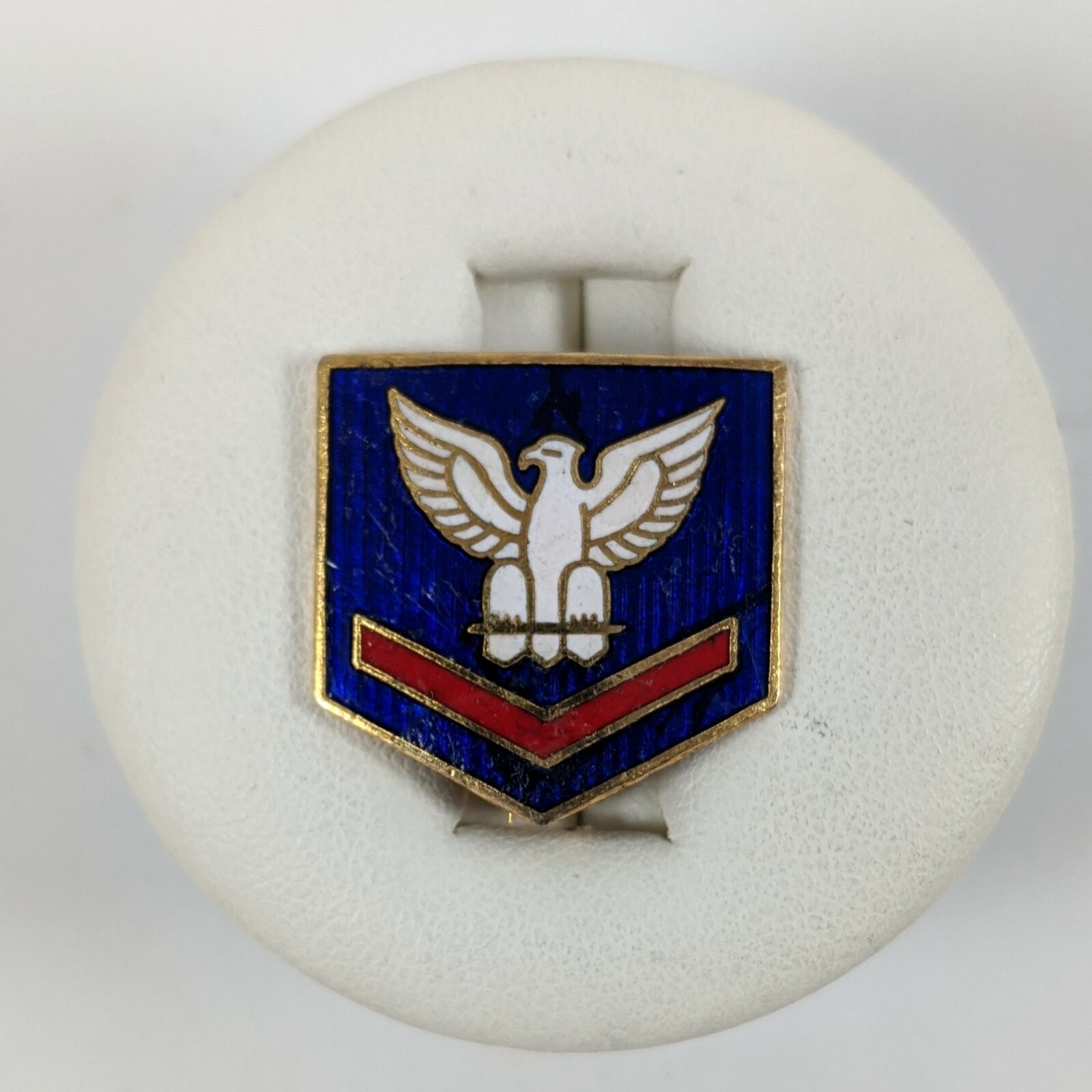 Eagle and Chevron Lapel Pin Miltary Enameld Pinback | eBay