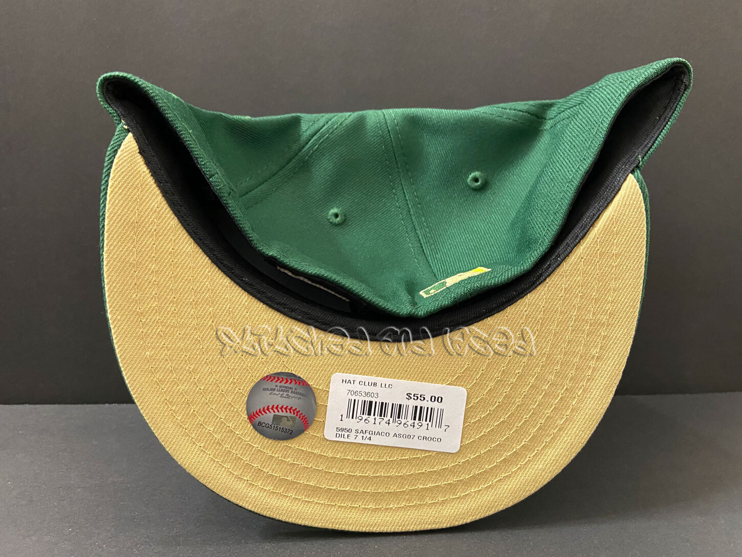 HAT CLUB EXCLUSIVE SAN FRANCISCO GIANTS CROCODILE GREEN TAN UV 2007 ASG ...