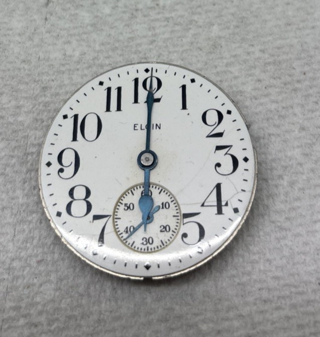 PAIR OF ELGIN POCKET WATCH MOVEMENTS FOR REPAIR/PARTS, GRADE 288 & 291 ...