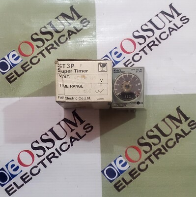FUJI ST3PF ELECTRONIC TIMER TIME RANGE 5SECOND VOLTAGE 110VAC FREE FAST ...