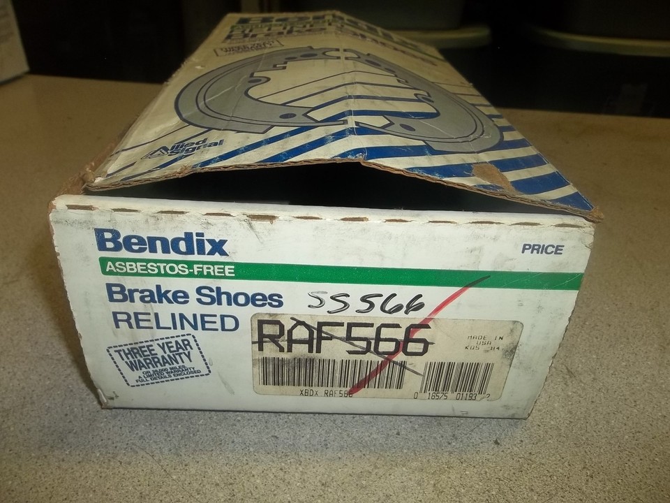 NEW Bendix RAF566 SS566 K05-84 Relined Brake Shoes *FREE SHIPPING* | eBay