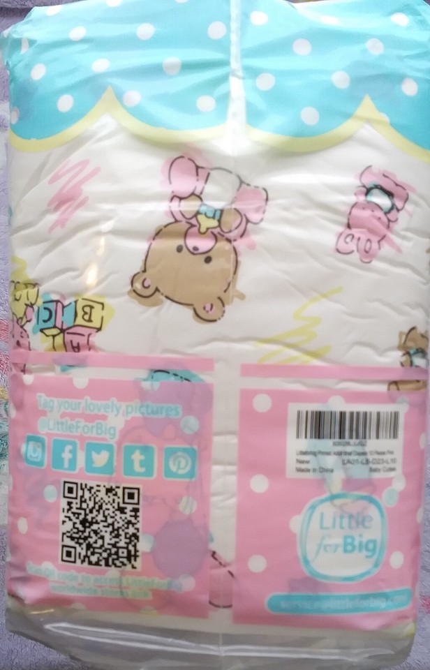 Little for Big LFB Ba.by Cuties Adult ABDL Diaper 10 pieces Medium | eBay