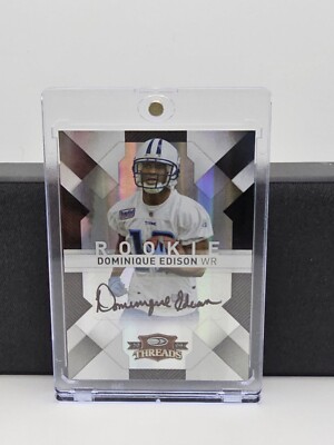 2009 Panini Threads Dominique Edison #135 Auto Tennessee Titans Rookie ...