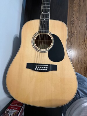 Mitchell D120S12E 12-String Dreadnought Acoustic-Electric Guitar ...