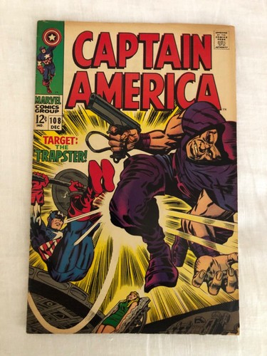 Captain America #108 1968 Marvel Comics Trapster Stan Lee Jack Kirby ...