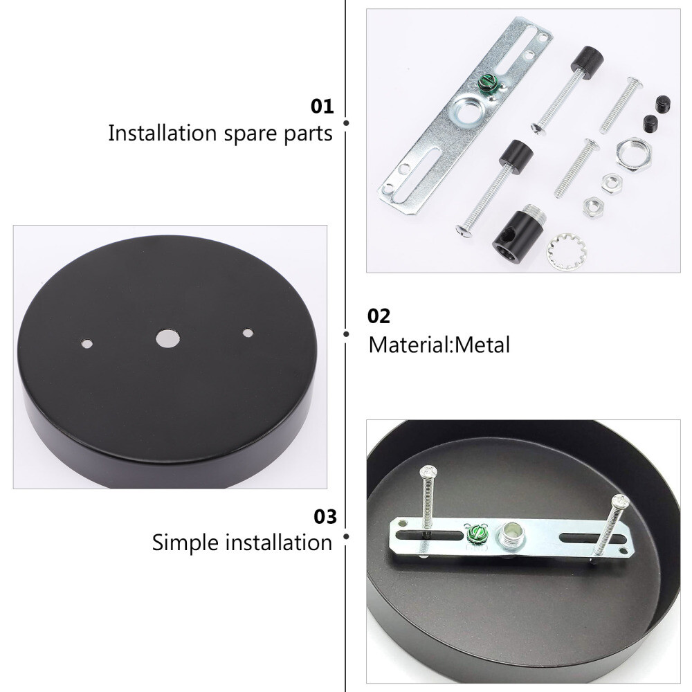 Metal Lighting Accessories Chandelier Canopy Plate Modern Ceiling | eBay