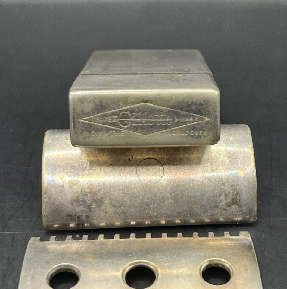 Vintage GILLETTE POCKET EDITION, Double Edge Safety Razor with 1 Blade ...