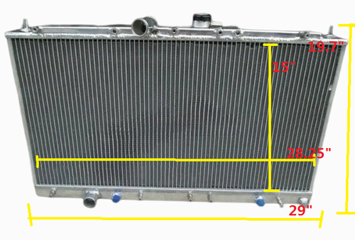 5Row Aluminum Radiator for Mitsubishi Galant VR4 EC5A / EC5W 6A13TT ...
