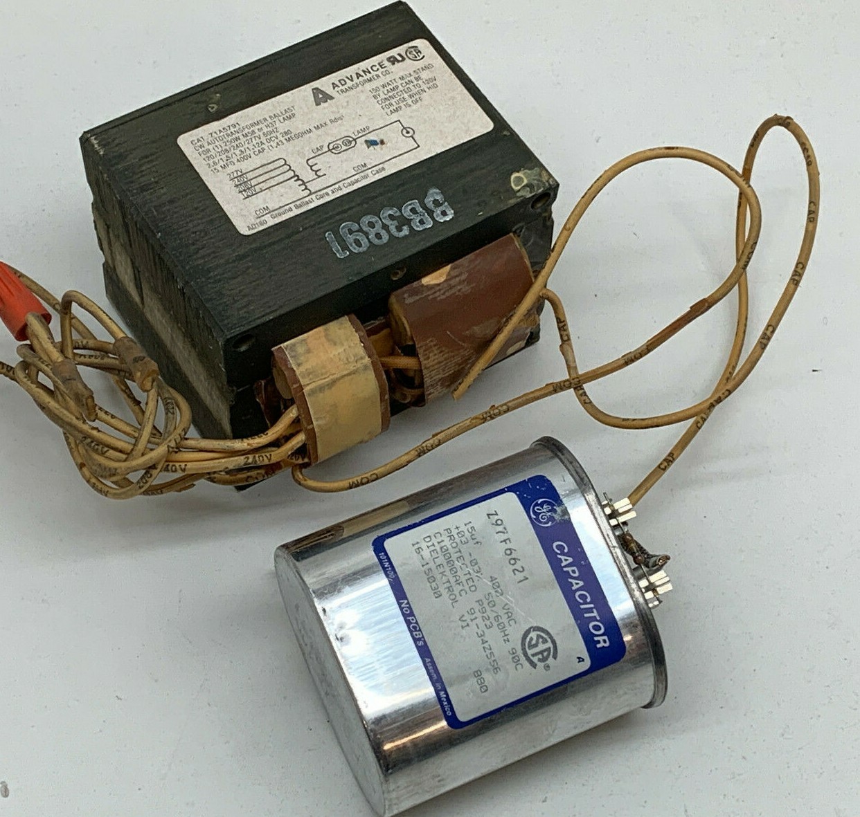 Advance 71A5791 Metal Halide/Mercury Ballast for 250W M58 or H37 Lamp ...