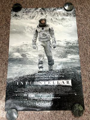 INTERSTELLAR Original DS Double Sided 27x40 Movie Poster IMAX Christopher Nolan. | eBay