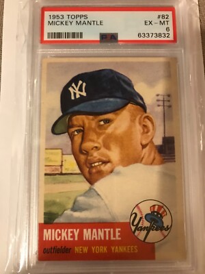 1953 Topps Mickey Mantle PSA 6++++ | eBay