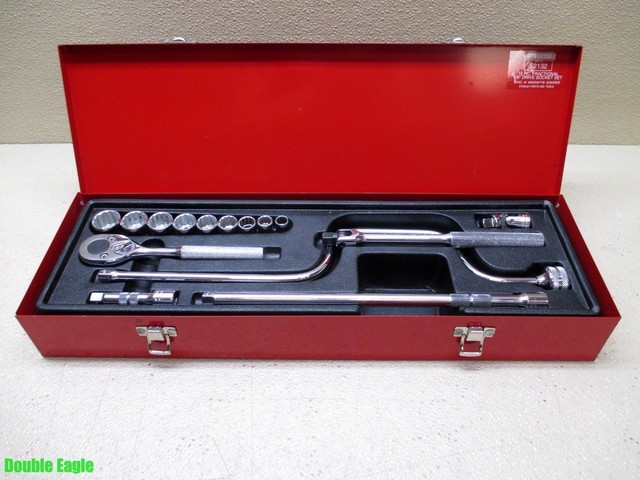PROTO 15 PIECE 3/8" DRIVE 12 POINT SOCKET SET 52132 WITH TOOL BOX for ...