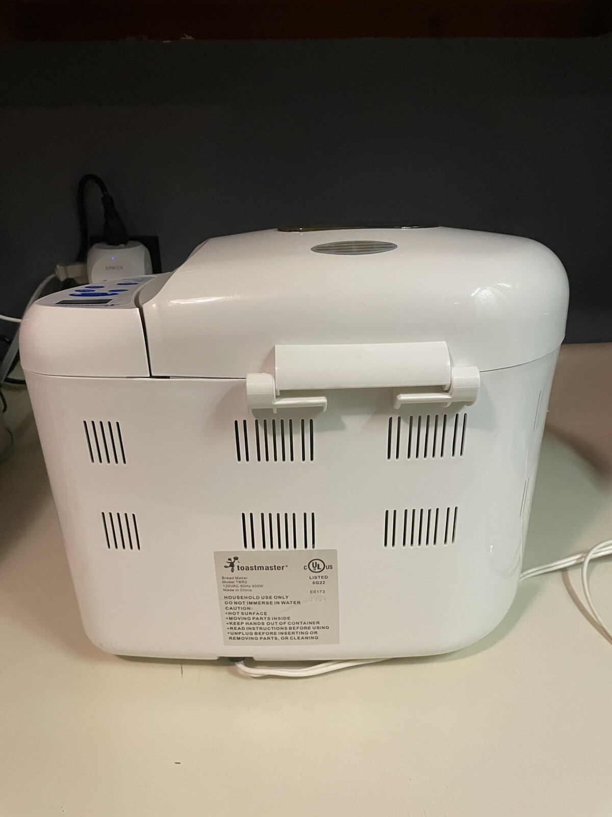 Automatic Toastmaster 2lb Bread Maker Box TBR2 T Horizontal, Tested ...