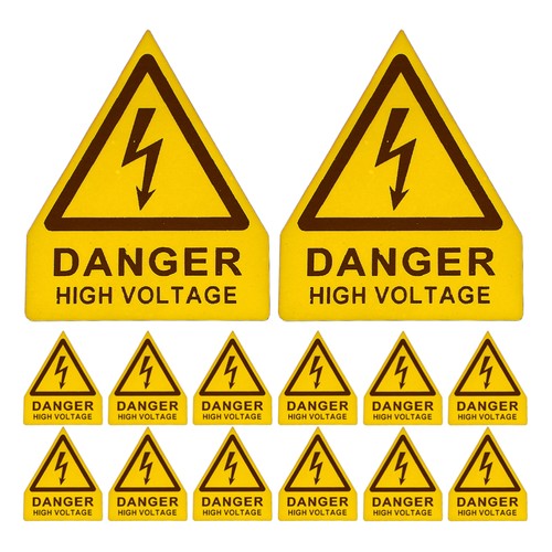 20 Pcs High Voltage Warning Sign Stickers for Electrical Equipment ...