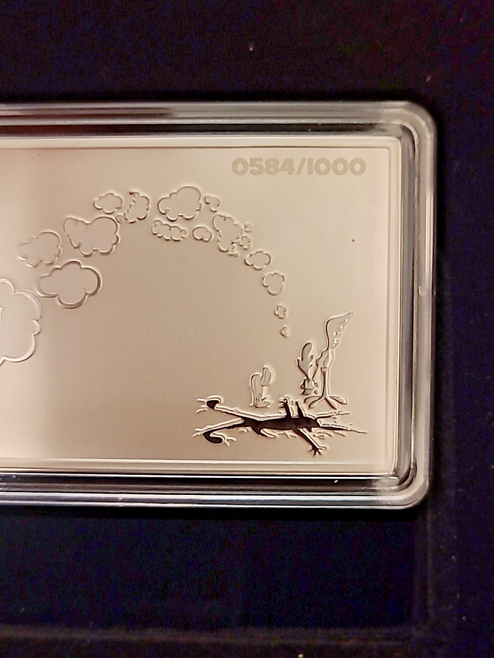 2025 Agoro Looney Tune Wile E Coyote & Road Runner 1 Troy oz Silver ...