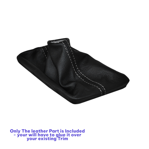 Black Leather MANUAL Shift Boot For Corvette C7 2014 2015 2016 Gray ...