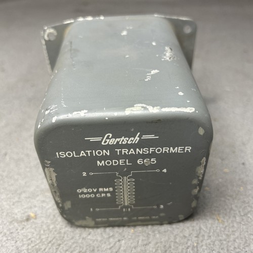 Gertsch Isolation Transformer Model 665 | eBay