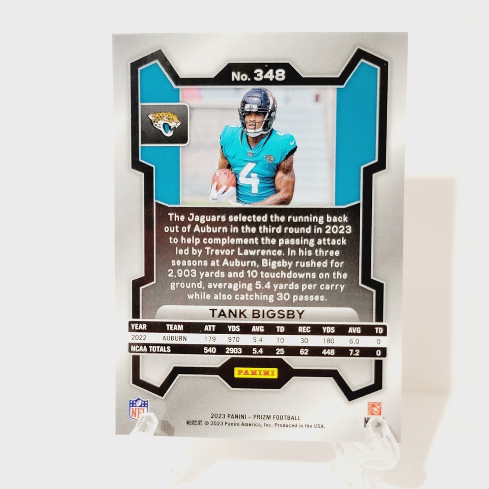 2023 Panini Prizm Tank Bigsby #348 RC Rookie Card Jacksonville Jaguars ...