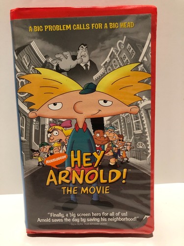 Hey Arnold! The Movie (VHS, 2002) Red Clamshell Nickelodeon Movies | eBay