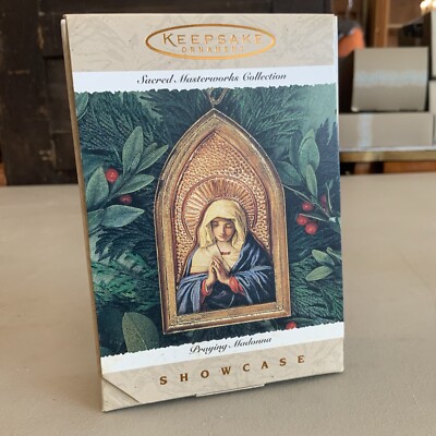 Hallmark Keepsake Ornament Praying Madonna Showcase Sacred Masterworks ...