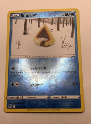 Snorunt 034/172 Reverse Holo Brilliant Stars Pokemon TCG Card NM/M | eBay