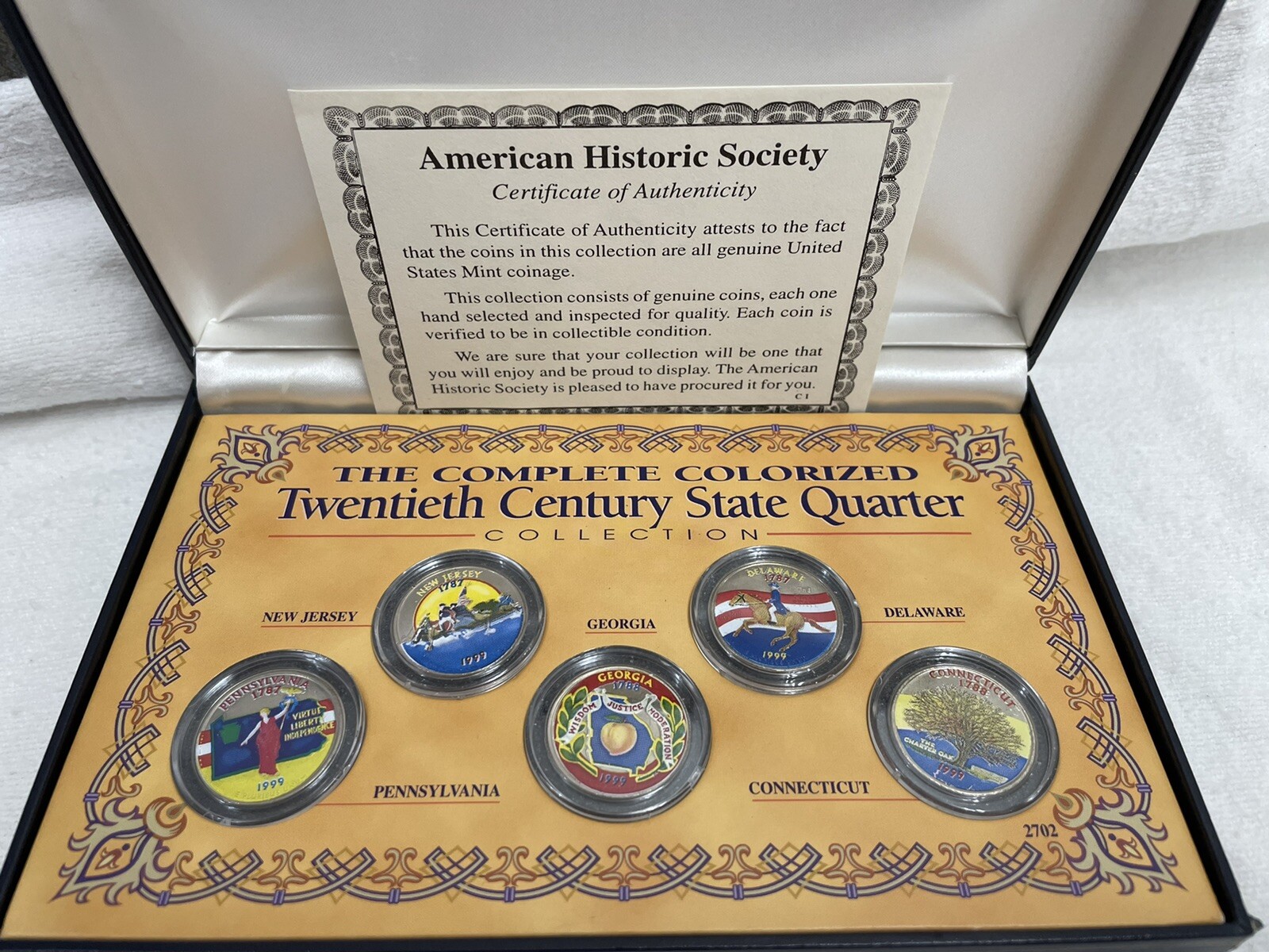 The Complete Colorized Twentieth Century State Quarter Collection ...