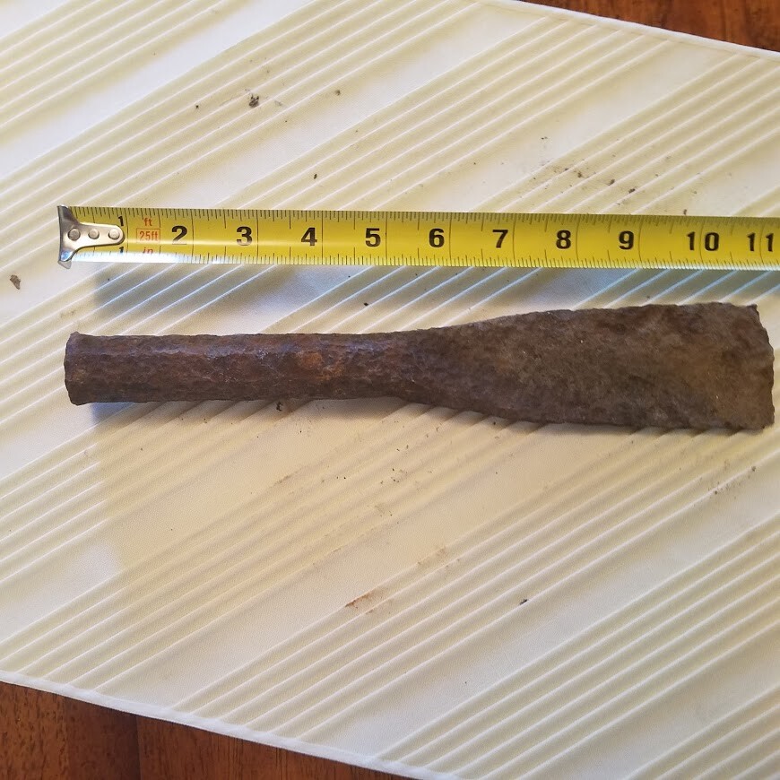 ANTIQUE HEAVY CAST IRON HAND FORGED CHISEL PRIMITIVE | eBay